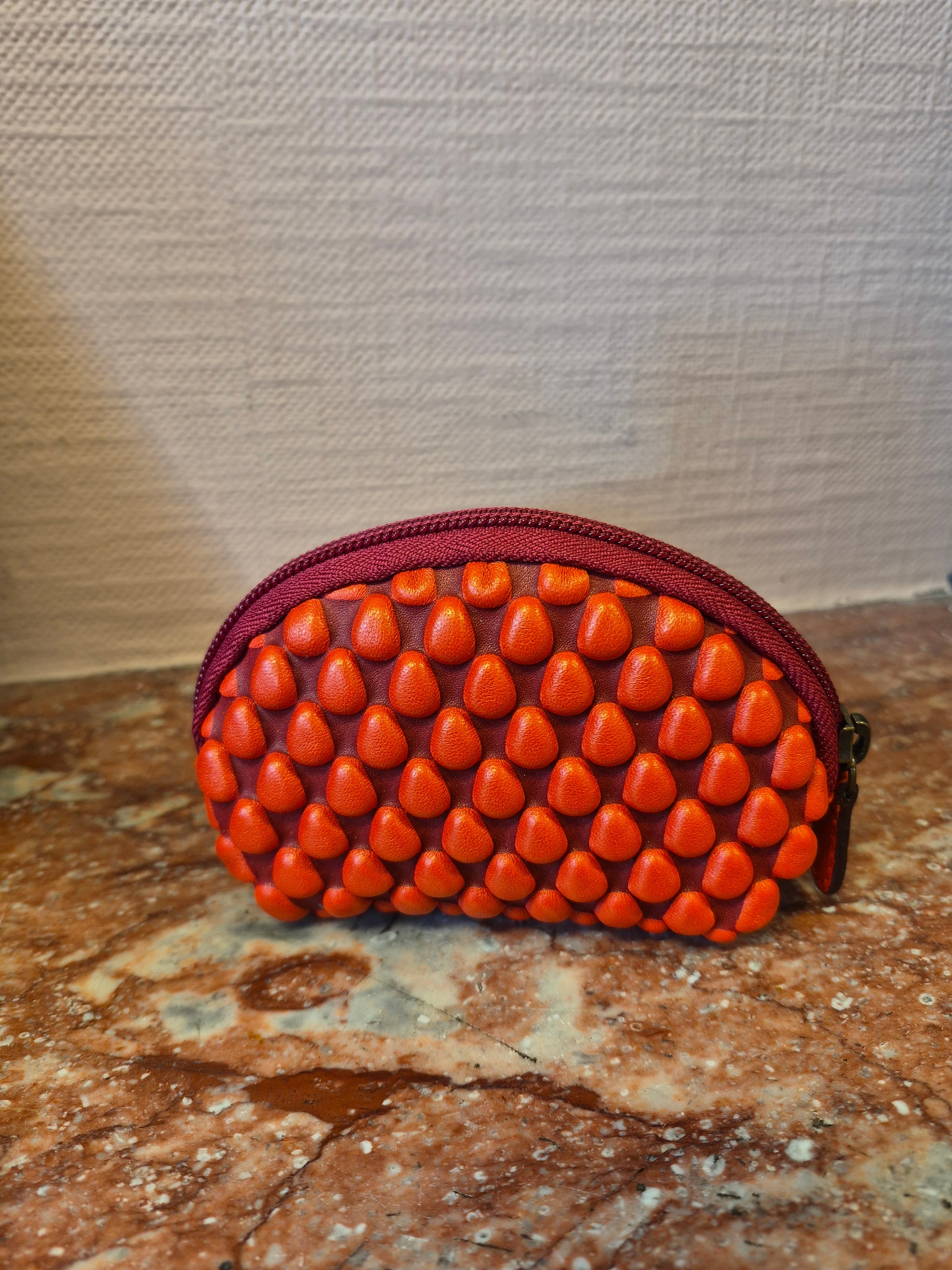 Tissa Fontaneda Half Moon Purse Red Marrakesh – Kimono